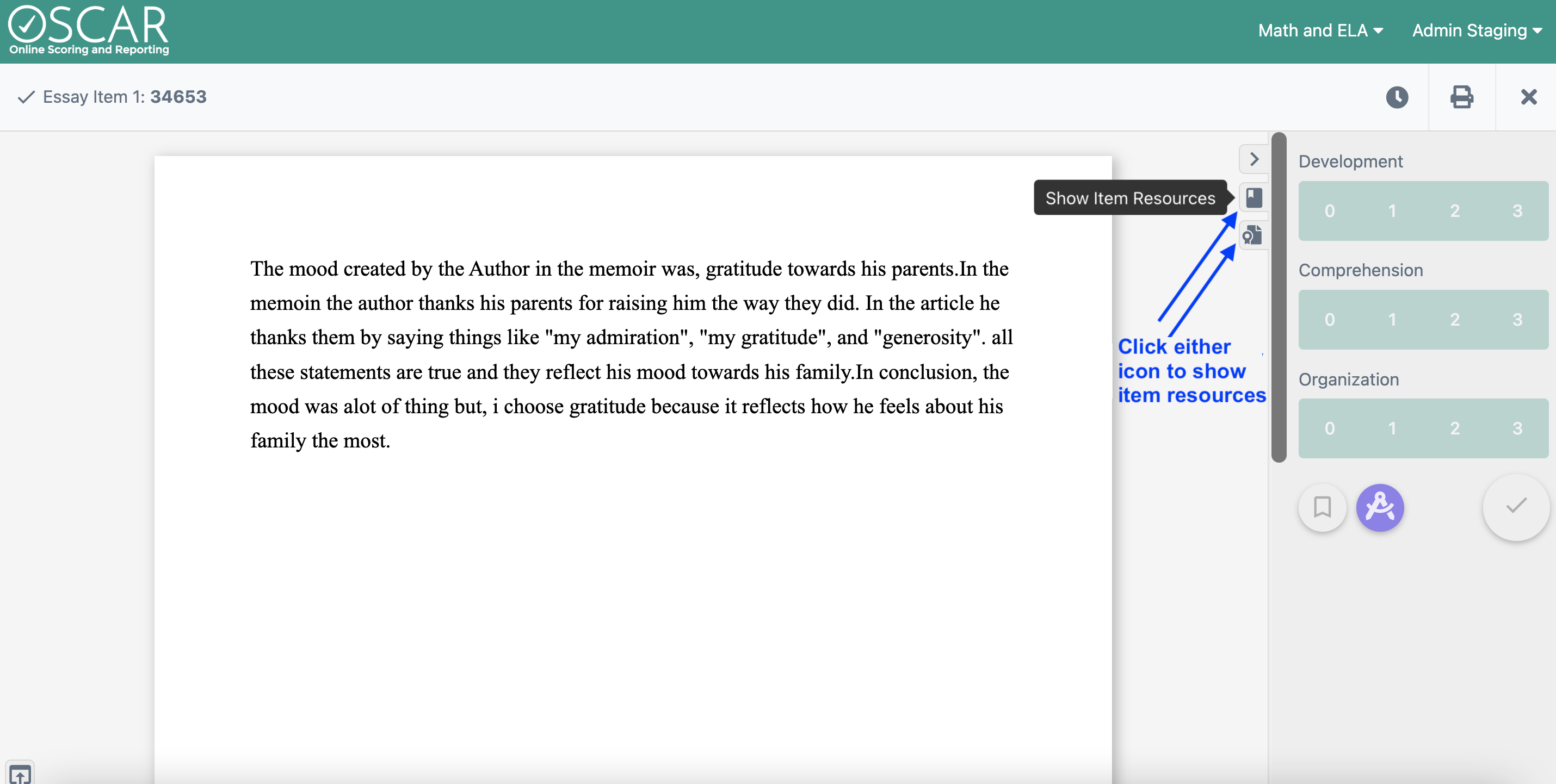 Scoring Resources – OSCAR Support